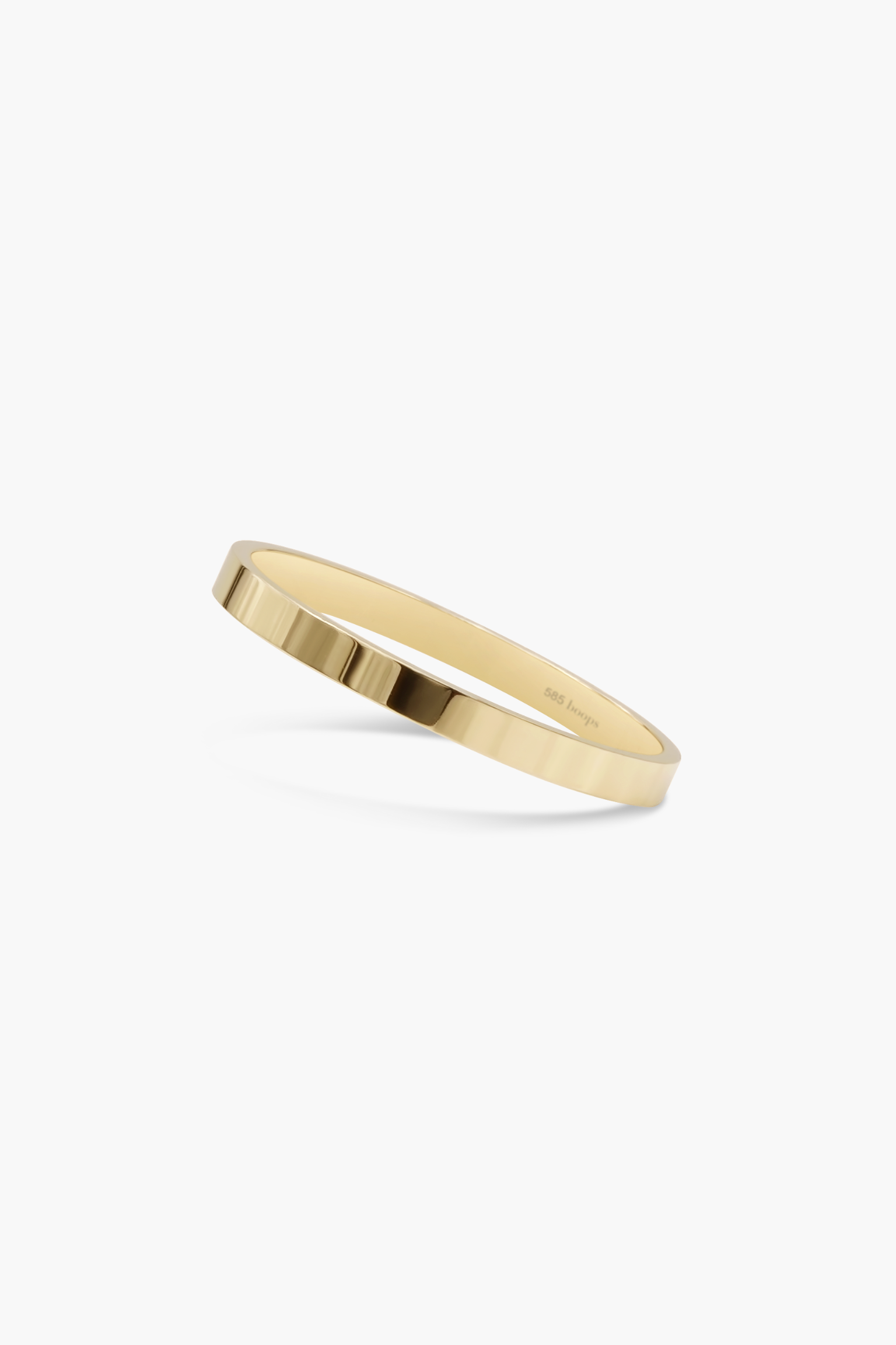 Plain Ring | Schlichter 14K Ring mit elegantem Finish – boops jewelry